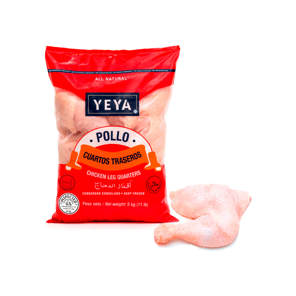 Cuartos traseros de pollo YEYA (5 kg / 11 lb) | Manda productos ...