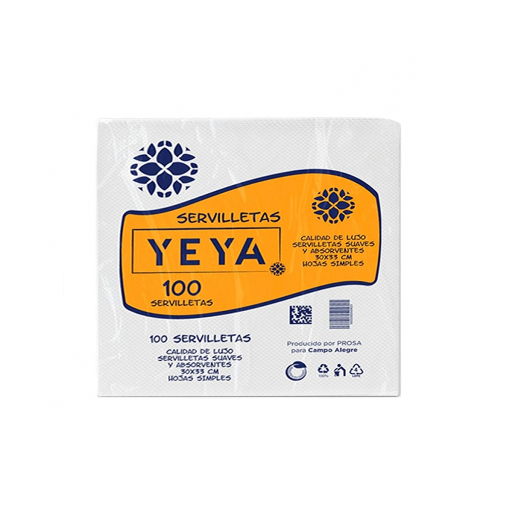 Servilletas YEYA (100 U) | Manda productos esenciales a Cuba. Entrega ...